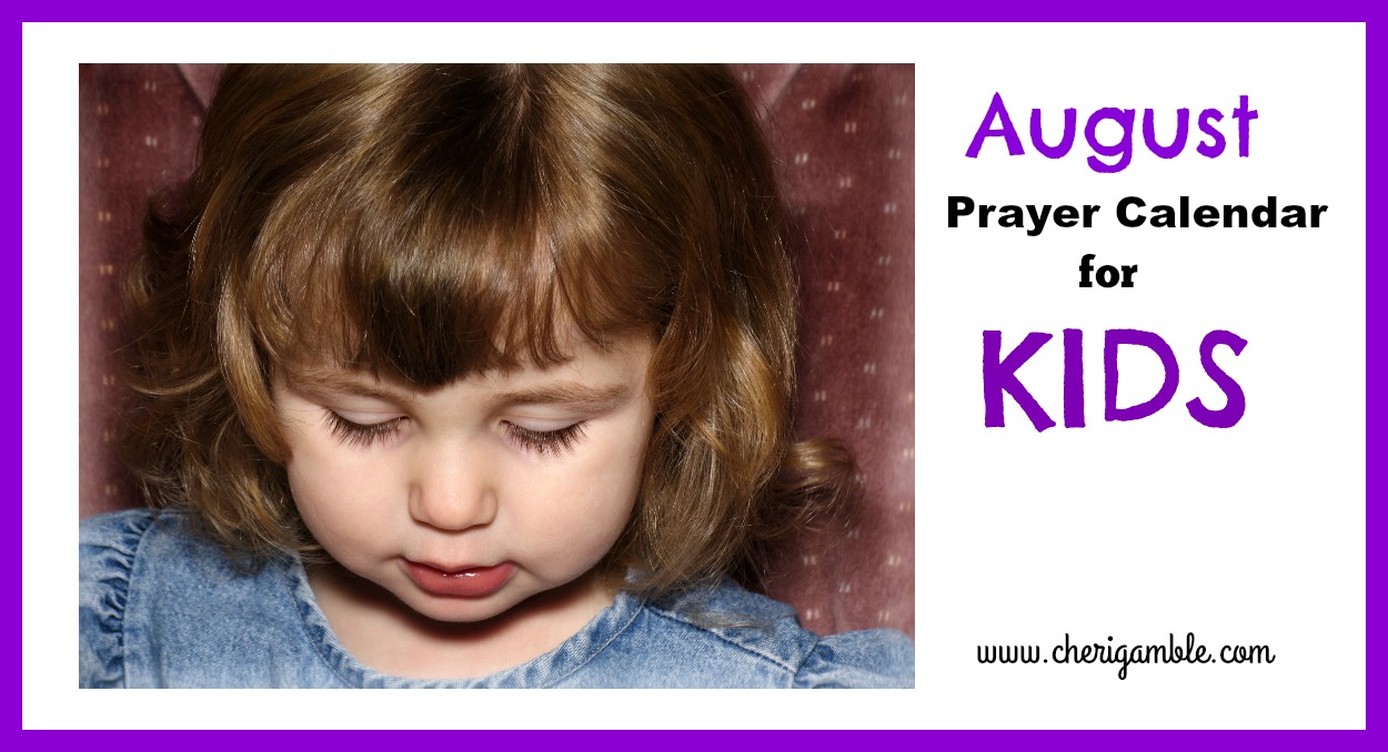 Prayer Calendars – Cheri Gamble